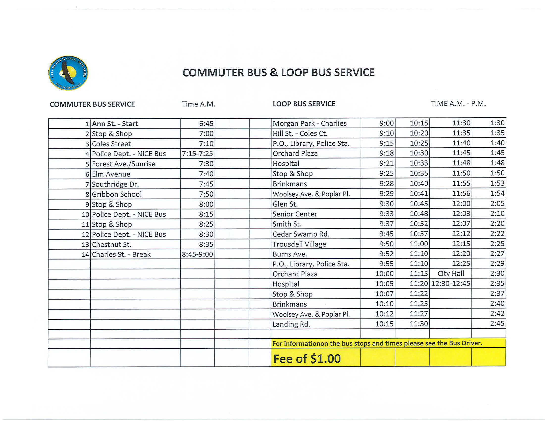 Transportation - City of Glen Cove